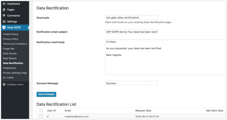 Ninja GDPR - CCPA Documentation - Ninja Team