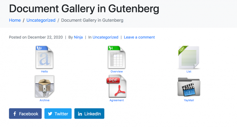 How to Upload and Create a Document Gallery in WordPress - Ninja Team