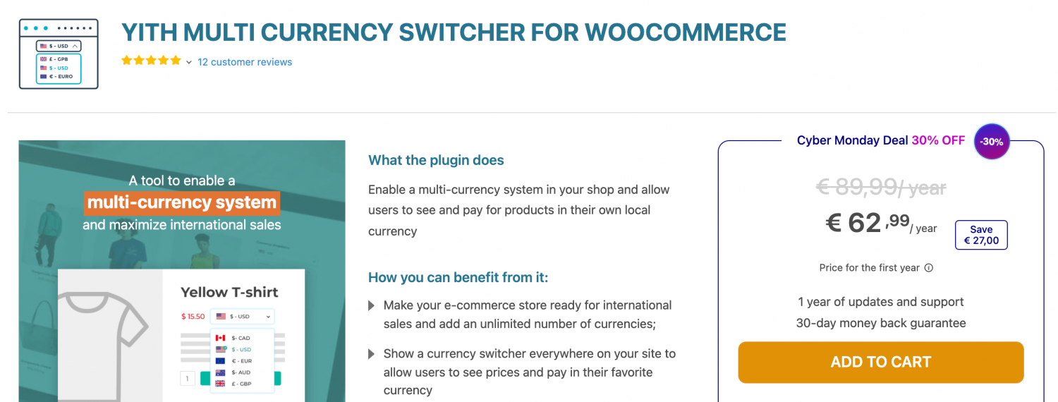 6 Best WooCommerce Multi Currency Switcher Plugins