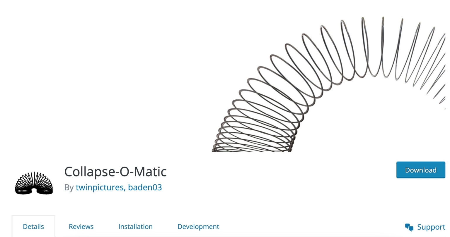 How To Add A Collapsible/Expandable Text Area In WordPress - Ninja Team